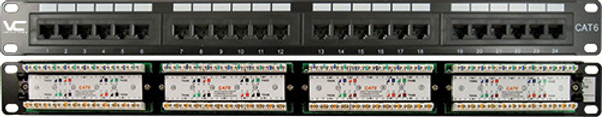 CAT6 48 Port, 110 IDC Patch Panel | 2U – Advantage Electronics Wire & Cable